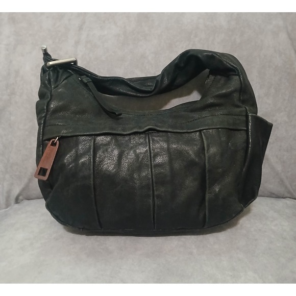 Kenneth Cole New York | Bags | Kenneth Cole New York Black Leather Hobo ...